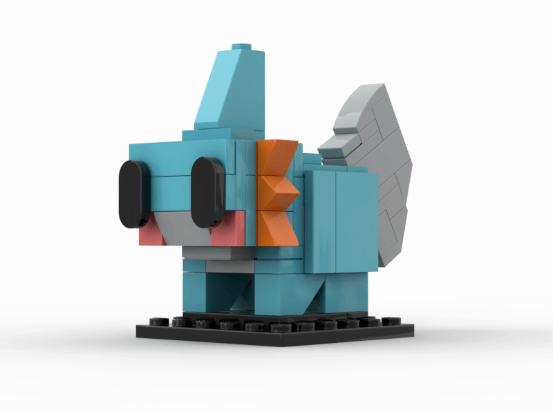 LEGO MOC Mudkip Pokemon Brickheadz by Tobiasz250 | Rebrickable - Build ...