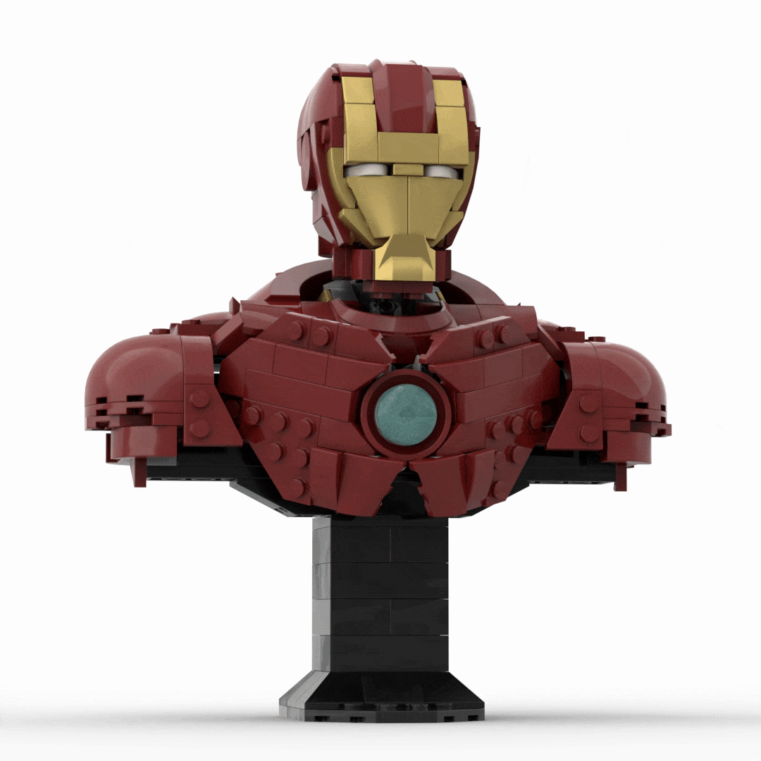 LEGO MOC-227167 Iron Man bust UPGRADE by MESsemble | Rebrickable ...