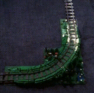 LEGO MOC-225364 Hiking Path via Train Track Curve | Banked Train Track ...