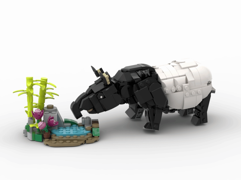 LEGO MOC-211278 31165 Malayan Tapir by zengogobrick | Rebrickable ...